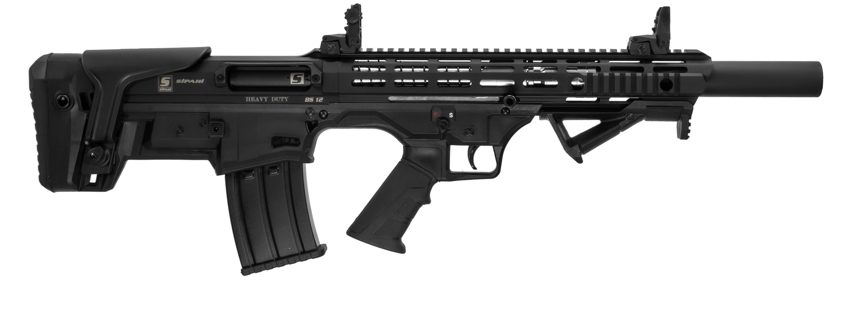 Sipahi BS12 HD Black Heavy Duty Bullpup Shotgun | 18" Barrel 12 Gauge